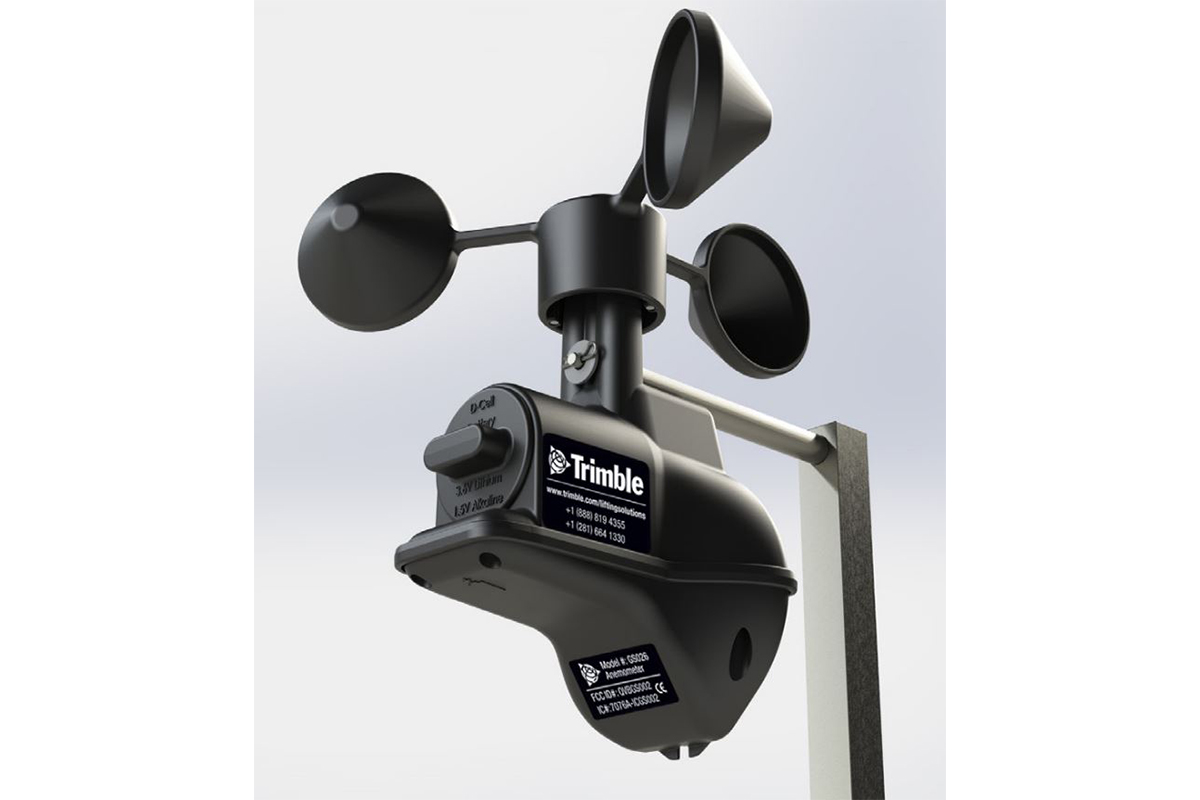 Trimble wireless wind speed sensor
